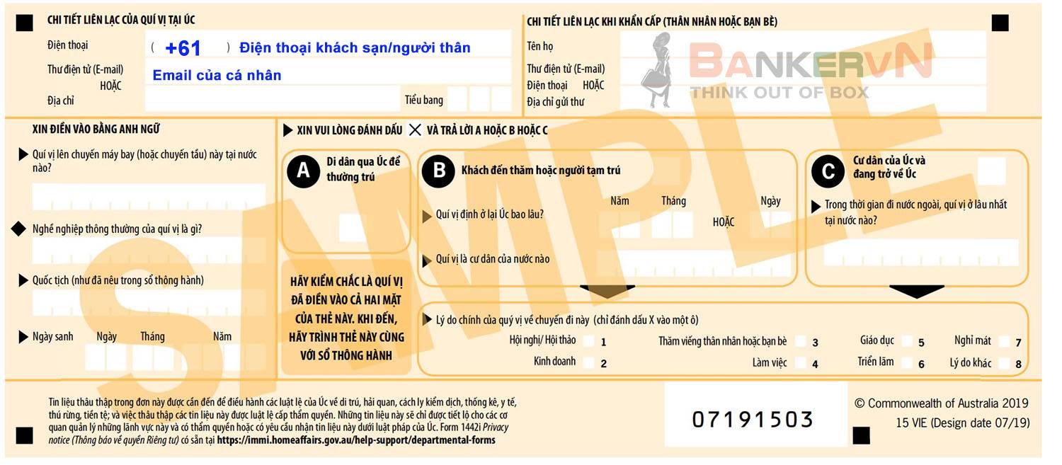 (UPDATE) Hướng dẫn cách điền tờ khai nhập cảnh Úc 2023